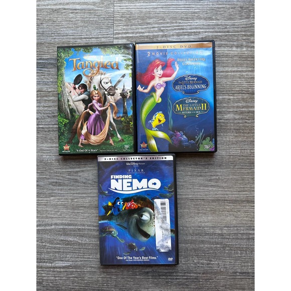 Disney | Media | Disney Dvd Movies Tangles Finding Nemo The Little ...